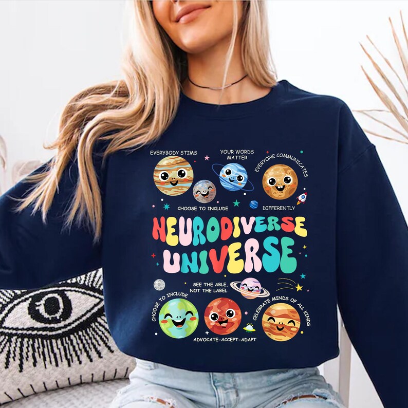 Neurodiverse Universe PNG, Cute Planet Autism Awareness Design ...