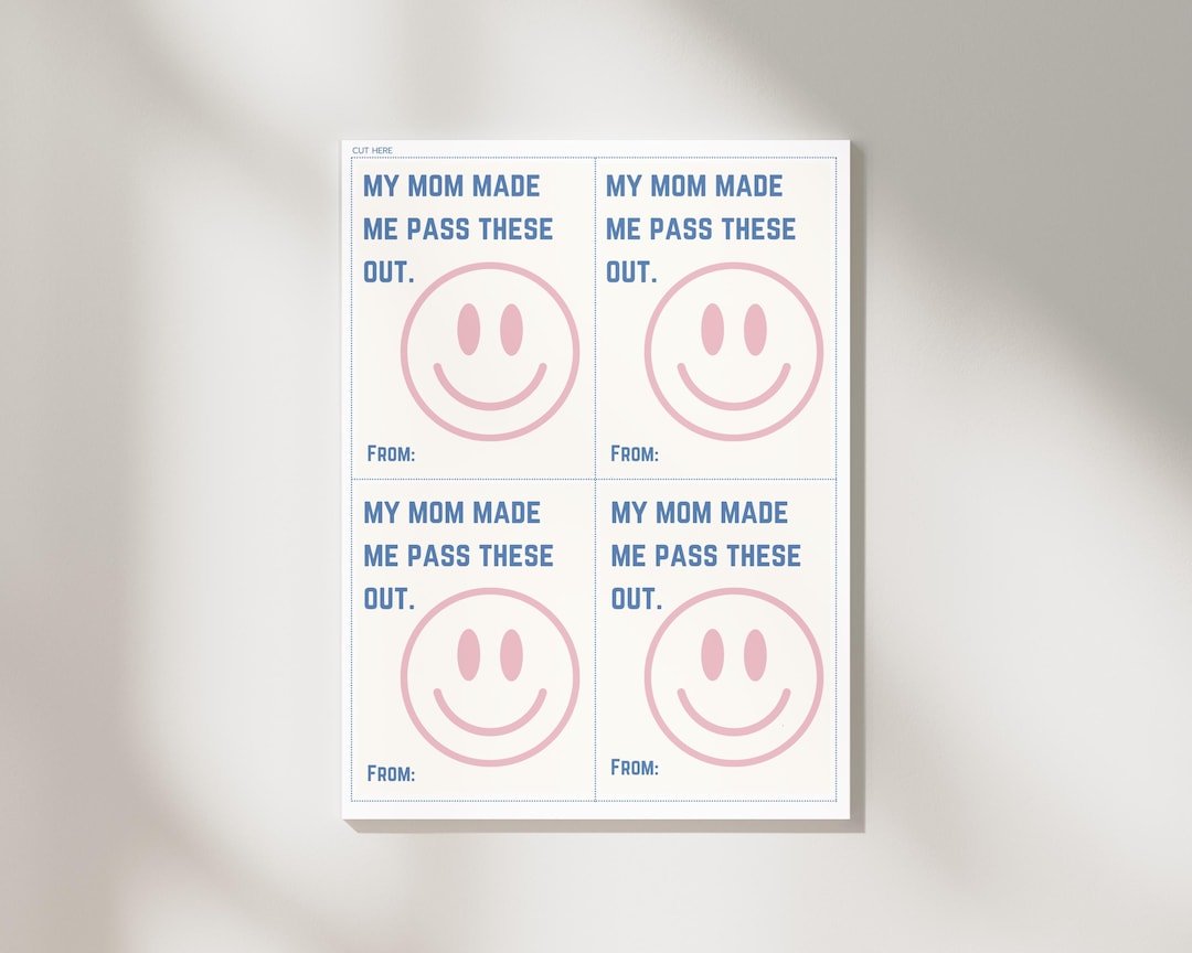 Kids Class Valentines Template | Editable Printable for Sweet ...