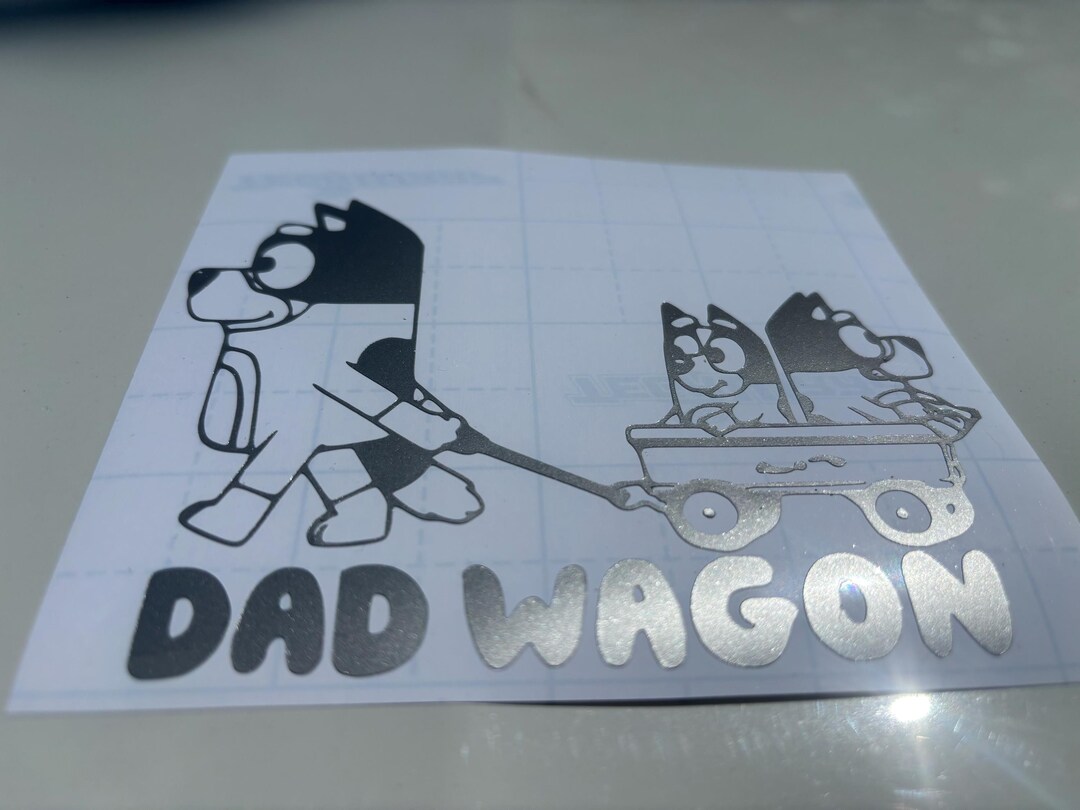 Dad Wagon | Bluey | Cartoons | Kids Show | Vinyl Decal - Etsy UK