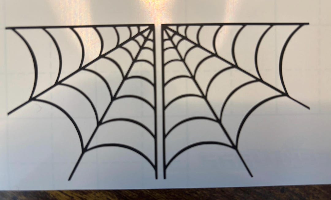 Spider Webs | Spooky | Vinyl Decal - Etsy