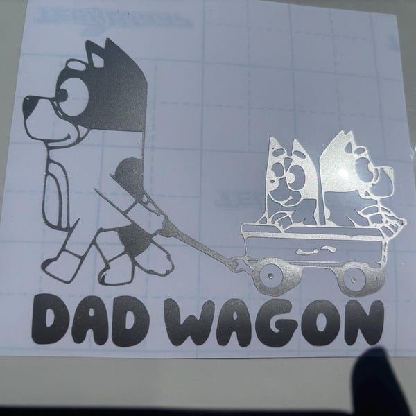 Kids Bluey Car Decal - Etsy