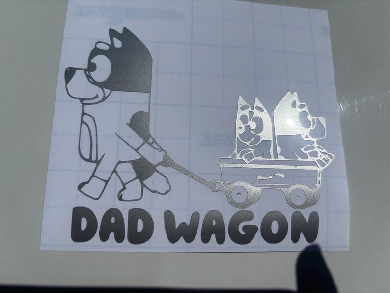 Dad Wagon | Bluey | Cartoons | Kids Show | Vinyl Decal - Etsy