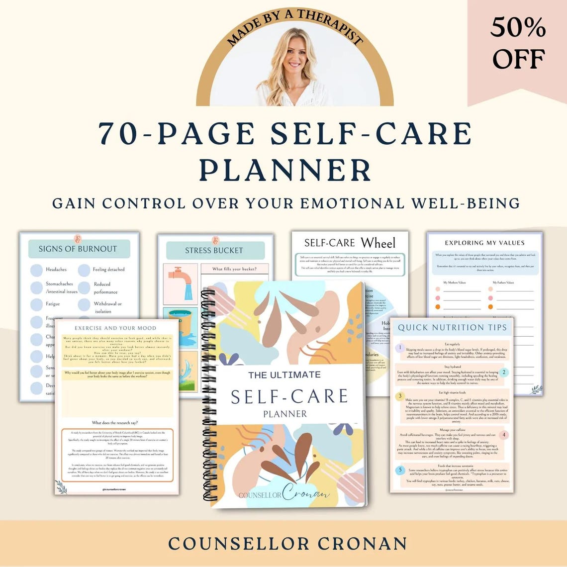 Self Care Journal, Self Care Workbook, Self Love, Burnout, Stress ...
