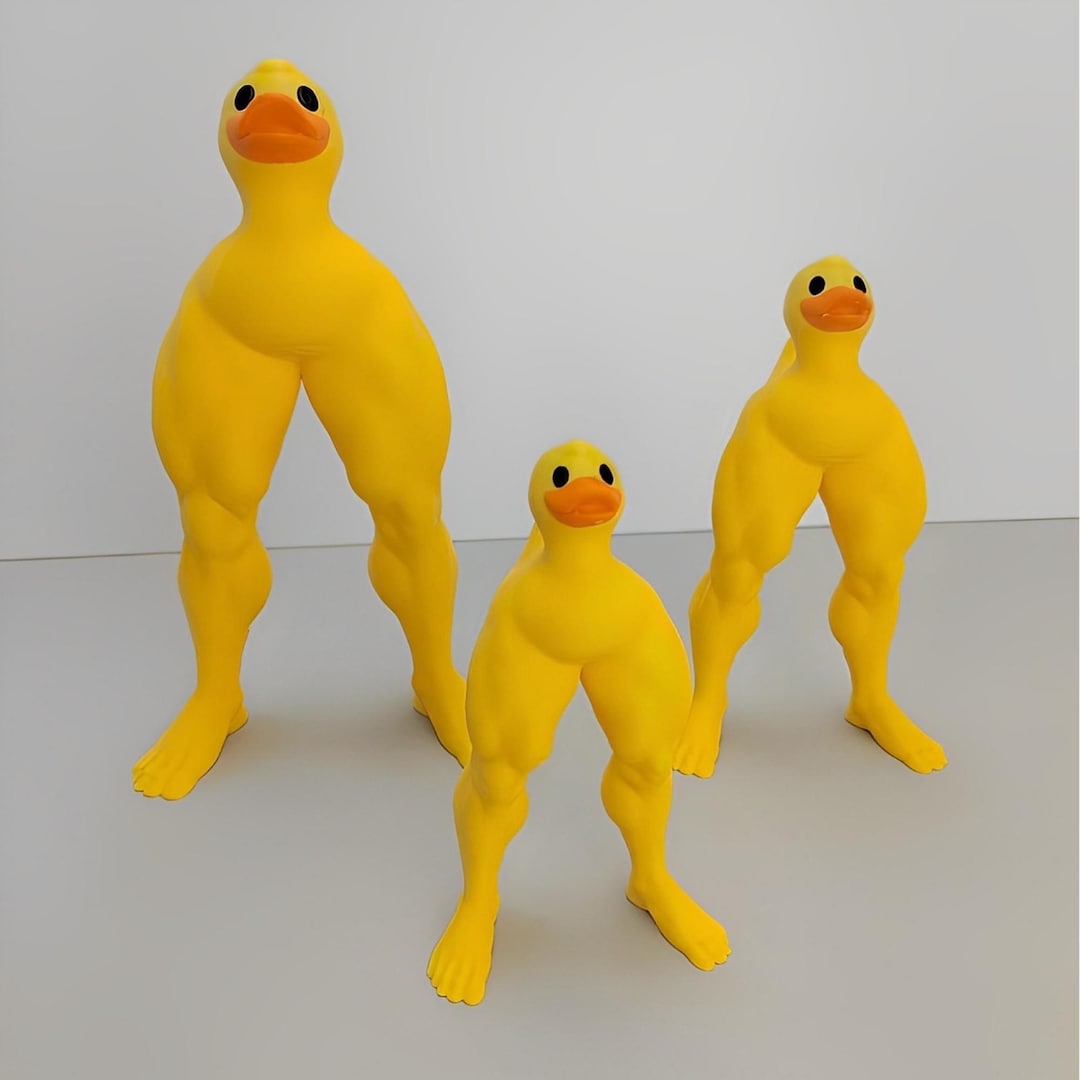 Jeep Duck - Duck Muscular Legs Meme, Never Skip Leg Day, 3D Printed ...