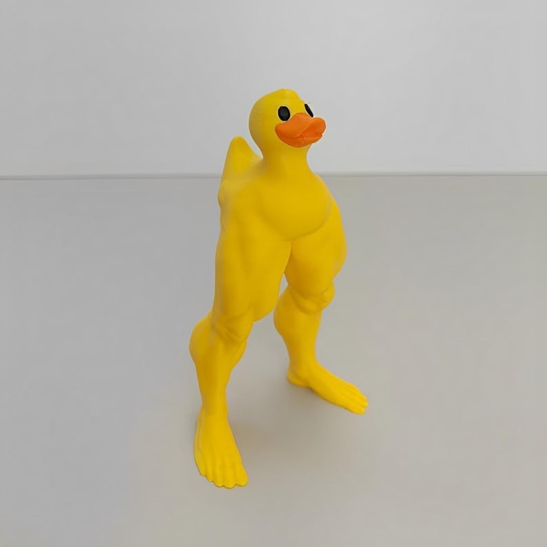 Jeep Duck - Duck Muscular Legs Meme, Never Skip Leg Day, 3D Printed ...