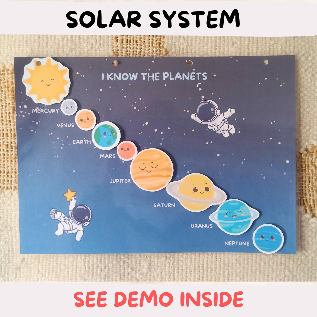 Space Busy Book PDF – Learning Binder, Quiet Book, Toddler Activities ...