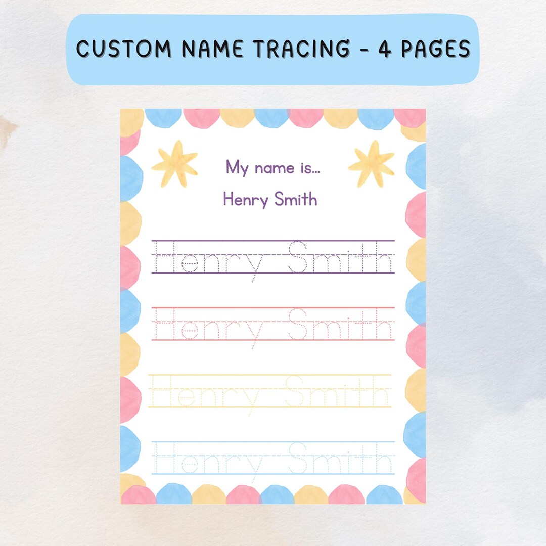 Worksheet Trace Name - Handwriting Practice Sheets - Homeschool ...