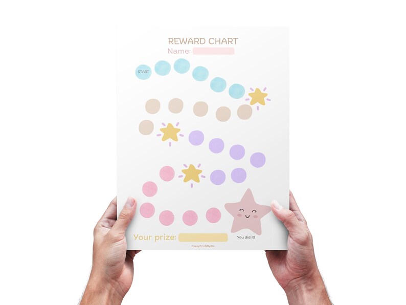 Rewarding Kids Behavior Chart | Chore Star Rewards Chart | Toddler ...