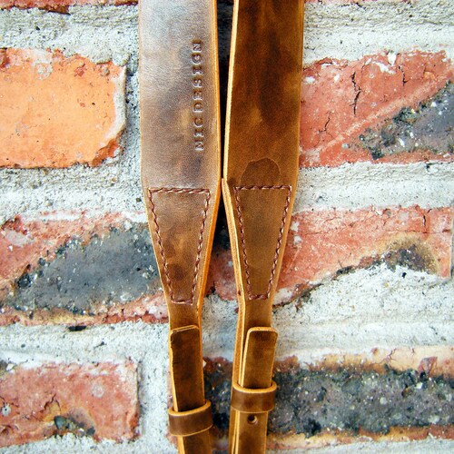 Natural Tan Classic Leather Camera Strap Made to Order | Etsy