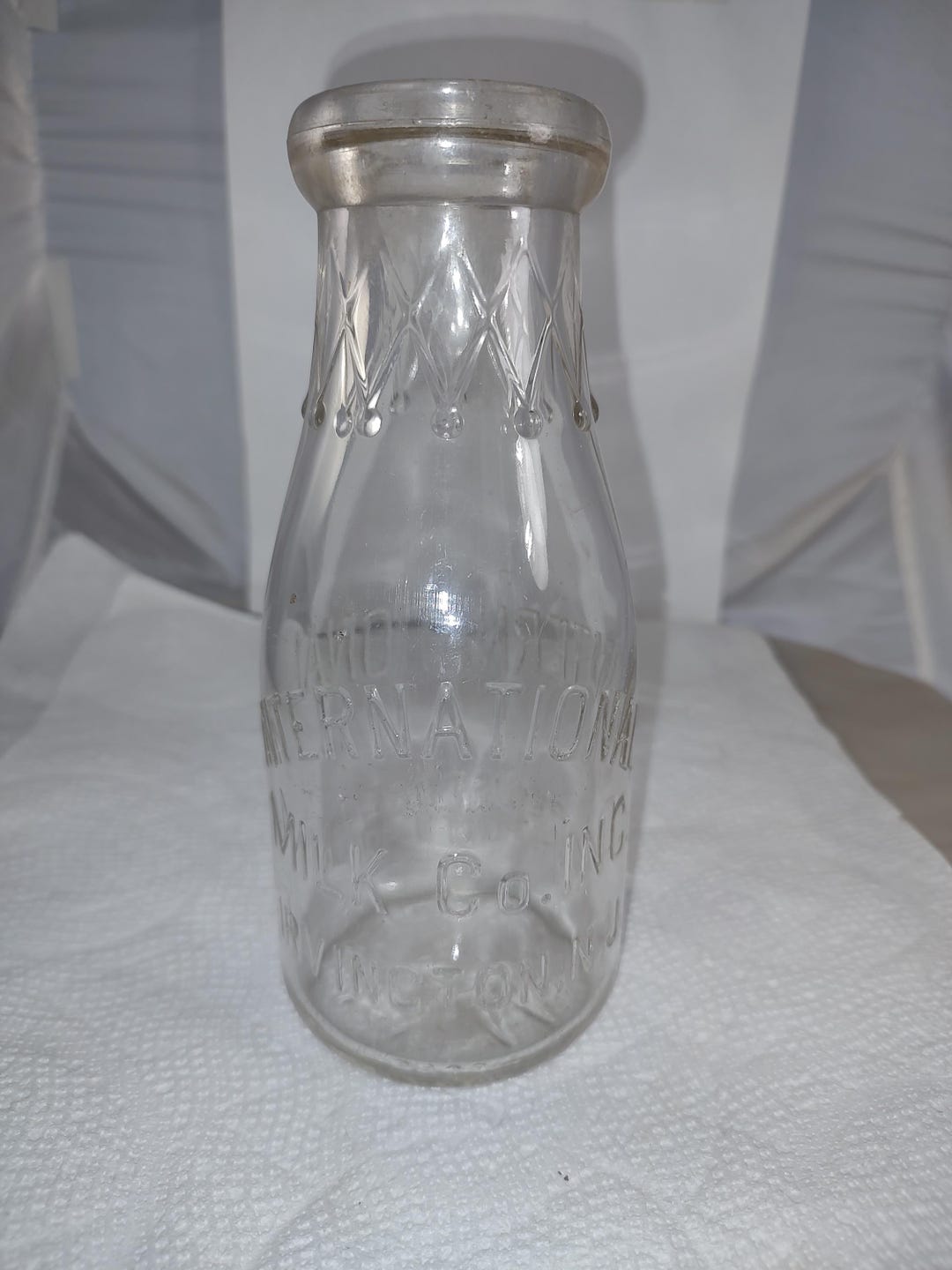 Pint Milk Bottle International Milk Co. Irvington N.J. - Etsy
