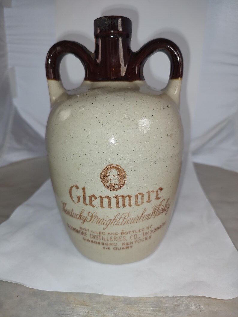 Nice Stoneware Double Handled Jug Glenmore Kentucky Whiskey - Etsy