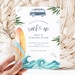 Surf's up Ocean Beach Surfer Theme: Editable (digital Download ...