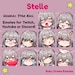 Stelle (trailblazer) Honkai Star Rail Chibi Style Emotes for Twitch ...