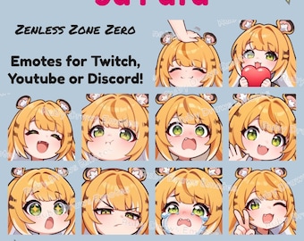 Stelle (trailblazer) Honkai Star Rail Chibi Style Emotes for Twitch ...