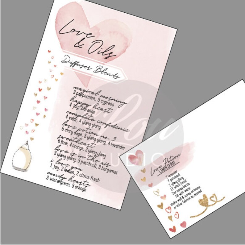 Love Diffuser Blend Postcard - Etsy