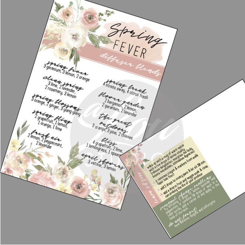 Spring Diffuser Blend Postcard - Etsy