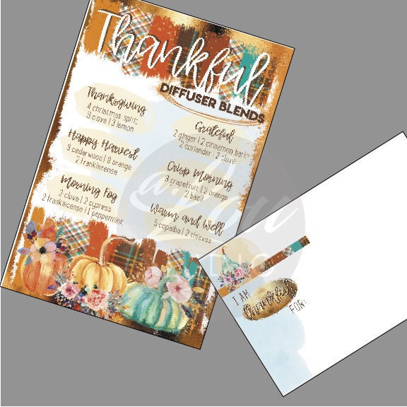 Thanksgiving Diffuser Blend Postcard - Etsy