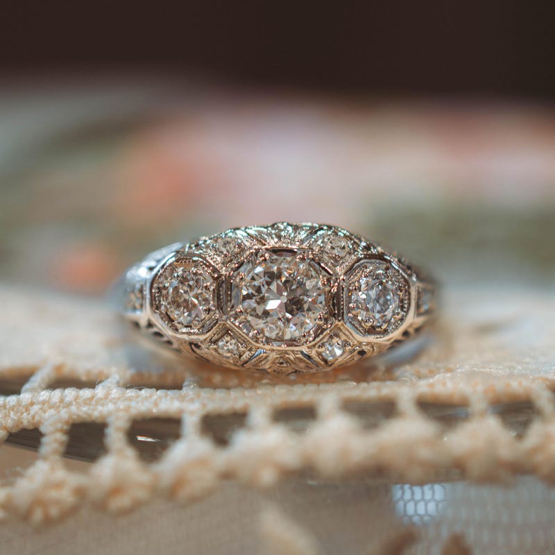 Gold Ring 19k Vintage - Etsy