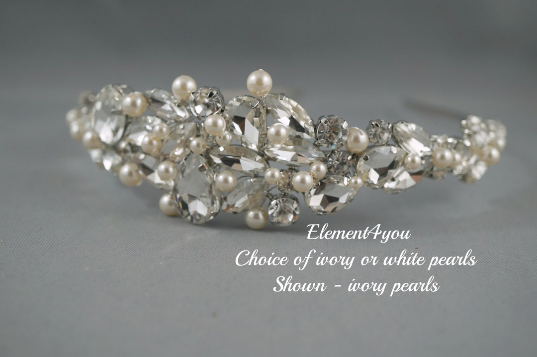 Bridal Rhinestone Headband, Bridal Headpiece, Bridal Hair Piece ...