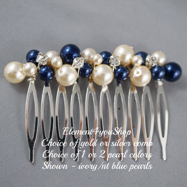 Blue Bridal Comb - Etsy