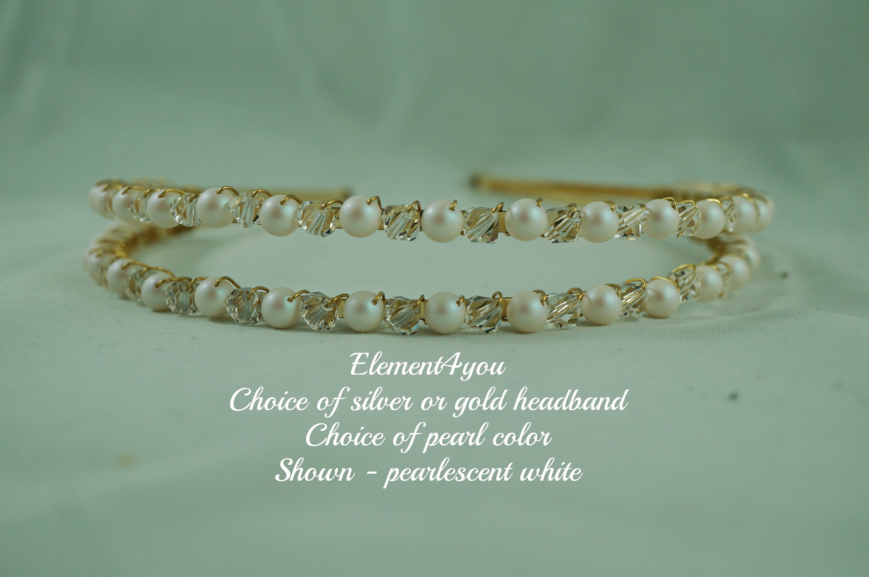 buy shop online DOUBLE ROW wedding headbands, 2 rows bridal headpiece ...