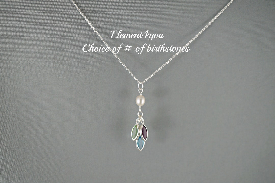 Birthstones Necklace | Keepsake Sterling Silver 925 Chain | Swarovski ...