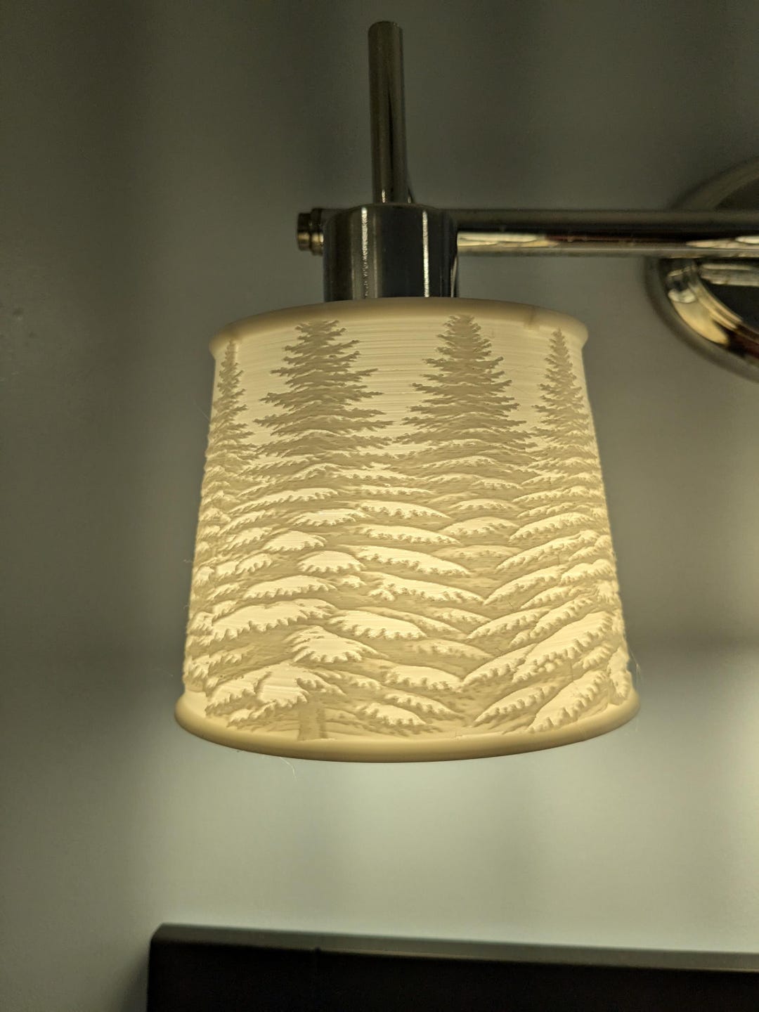 Rustic Pine Tree Vanity Lampshade – Replacement Vanity Shade for Cabin ...