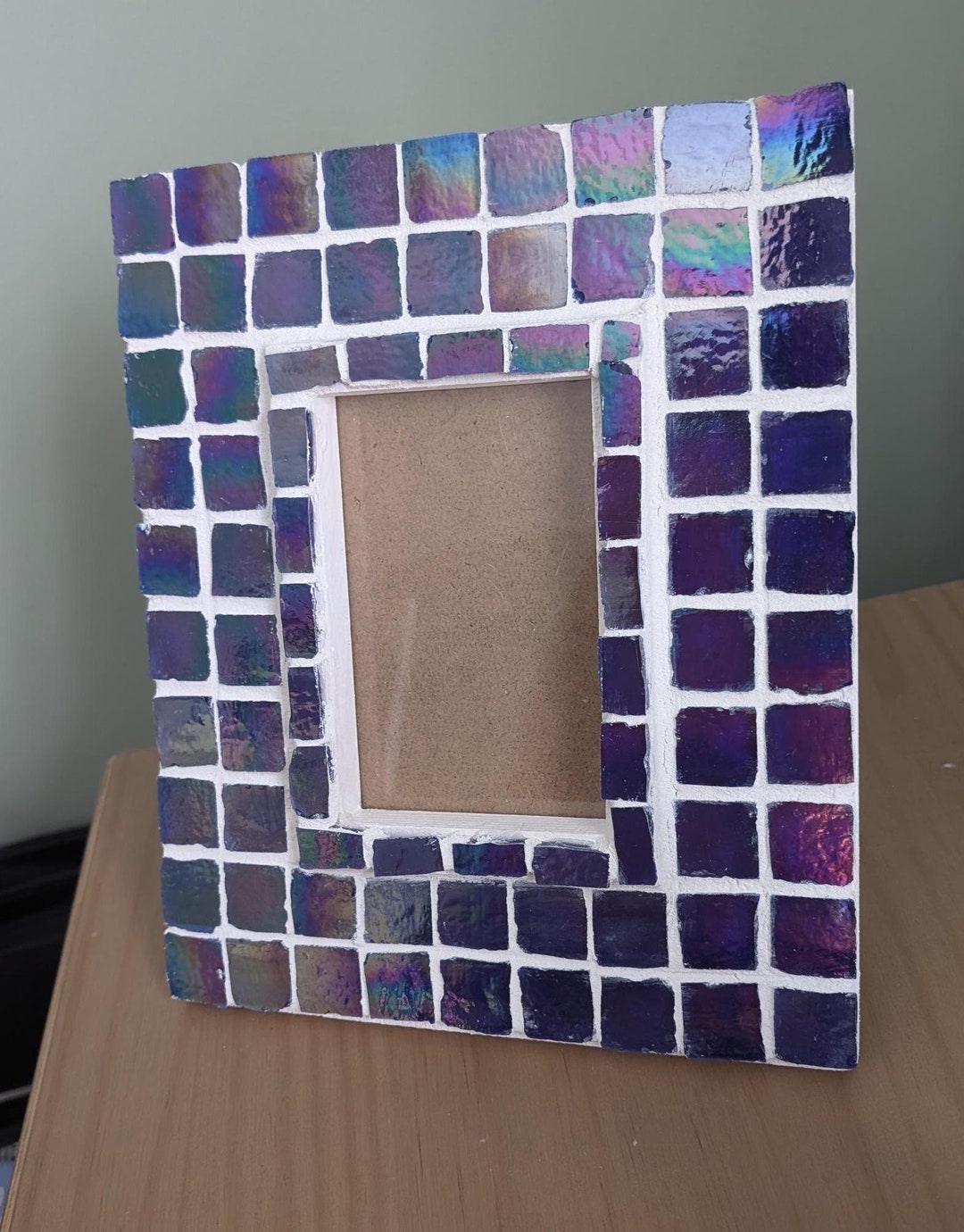 Iridescent Navy Ceramic Tile Picture Frame 4"x6" - Etsy