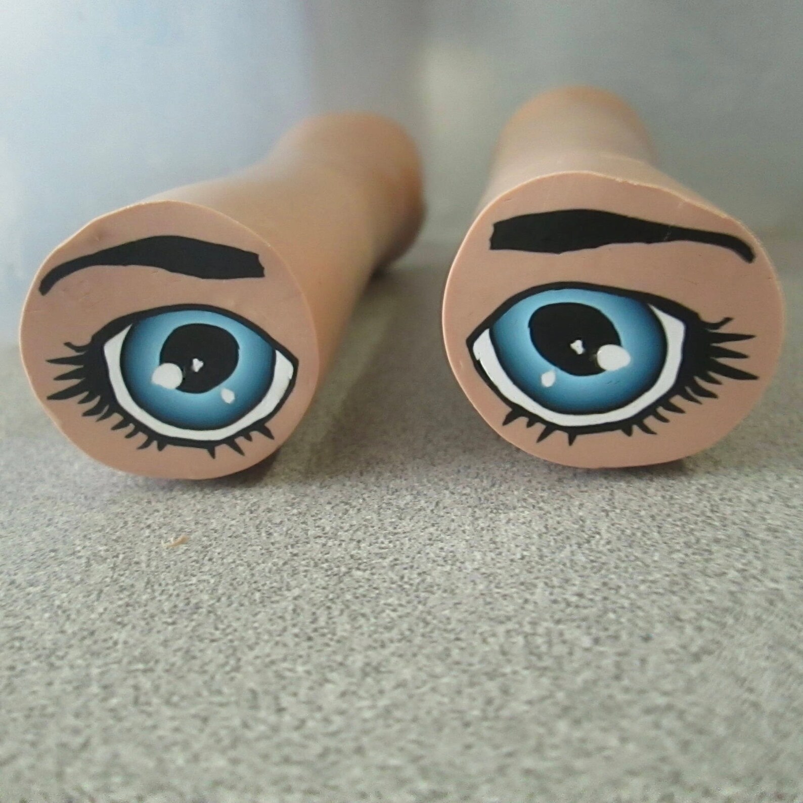 Tutorial - Anime Face Cane, Version 1, Polymer Clay Class, Mouth Cane ...