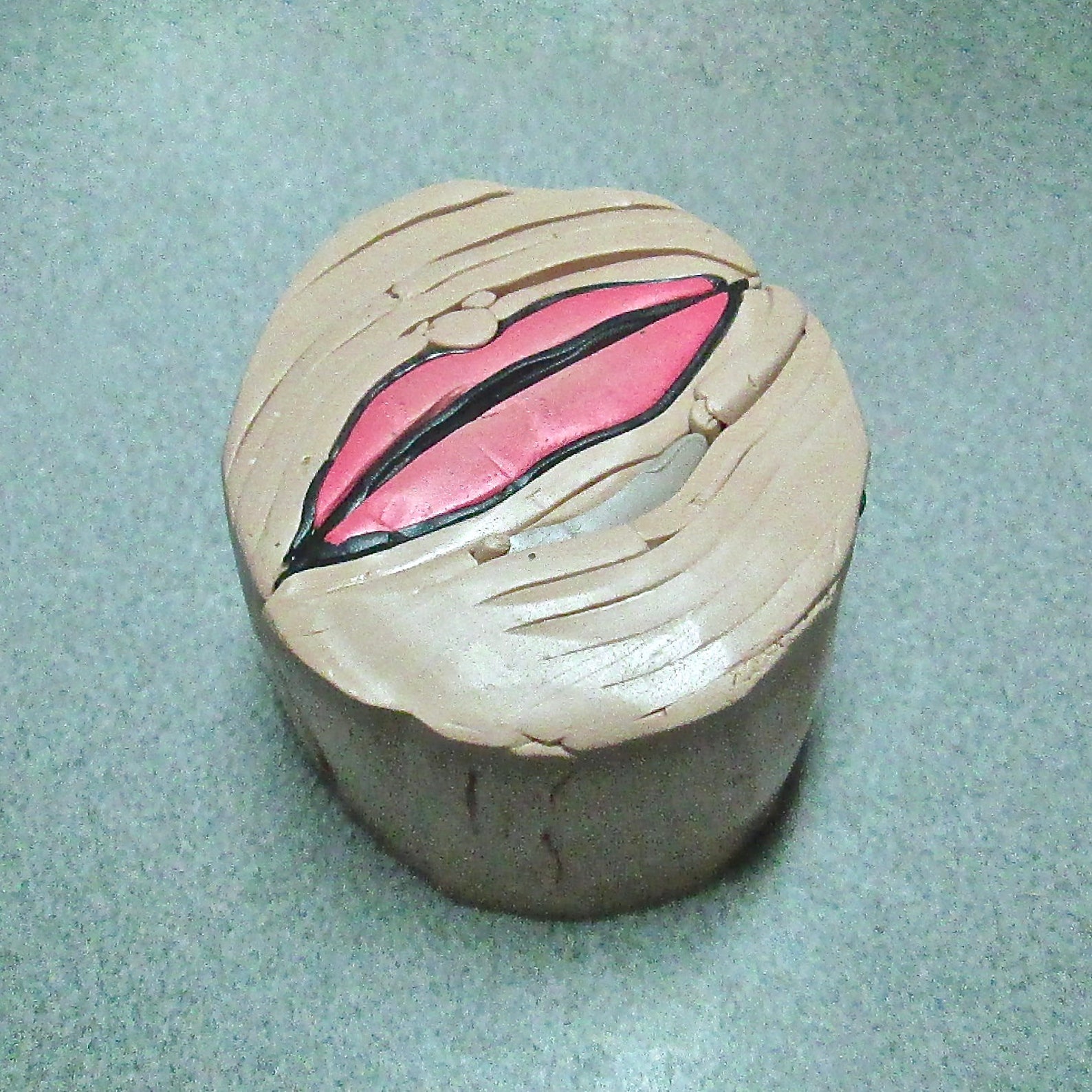 Tutorial - Anime Face Cane, Version 1, Polymer Clay Class, Mouth Cane ...