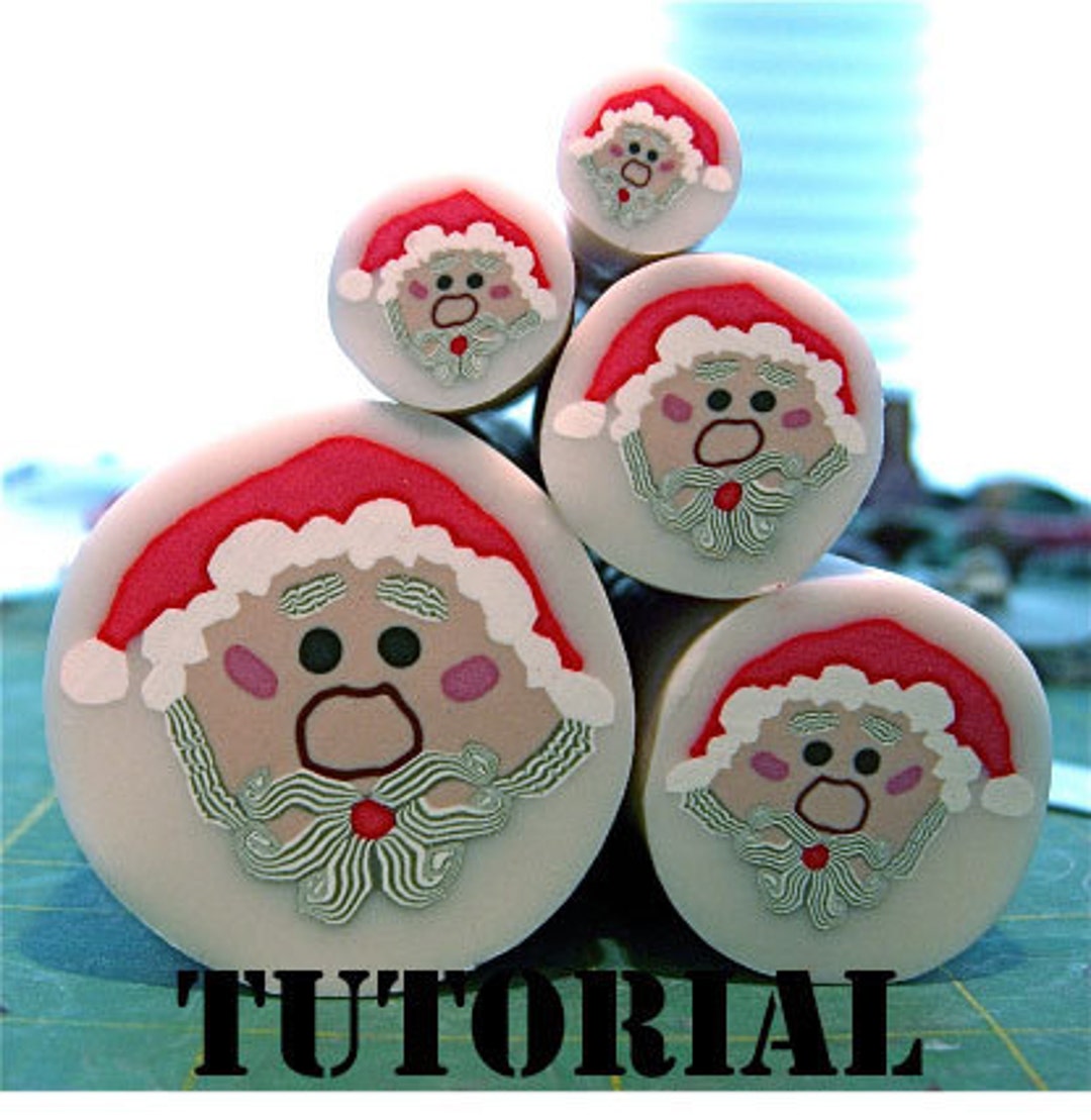 Tutorial - Polymer Clay Santa Cane - Etsy