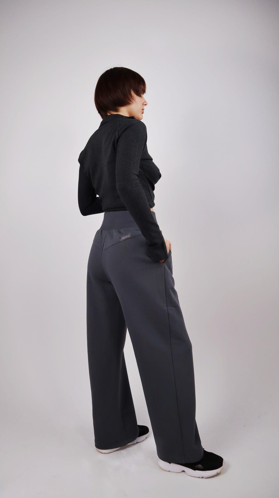 Gray Pants With Coquette - Etsy