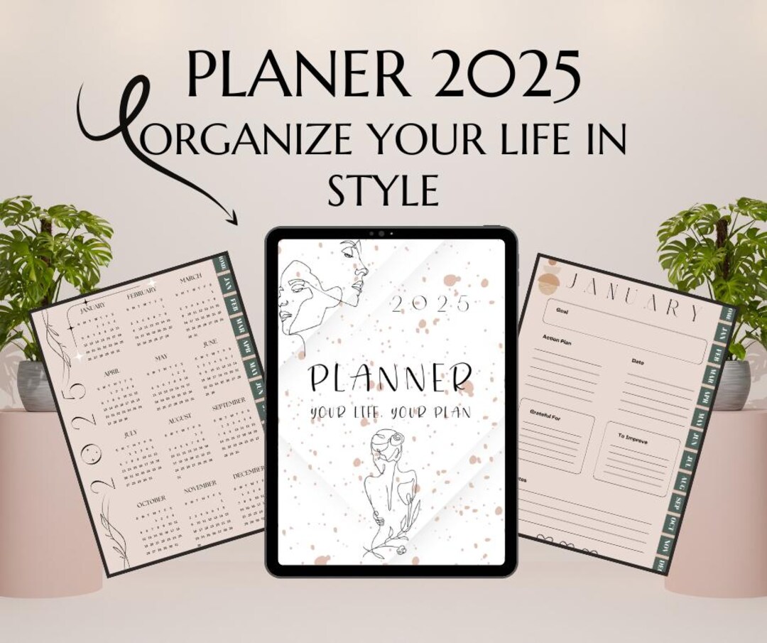 2025 Digital Planner, Daily Planner, Goodnotes Planner, Minimalist ...