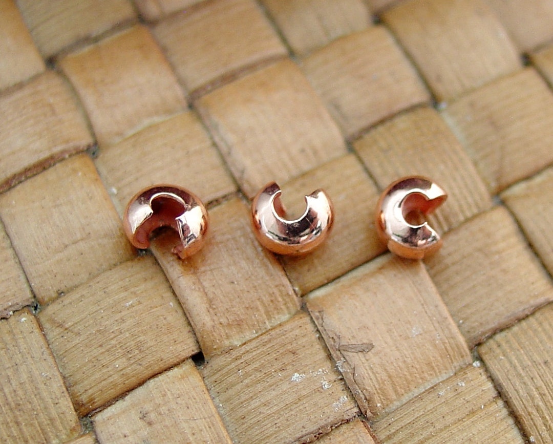 4mm Copper Crimp Covers, Solid Copper, 100 or 500 or 1000 Pcs - Etsy
