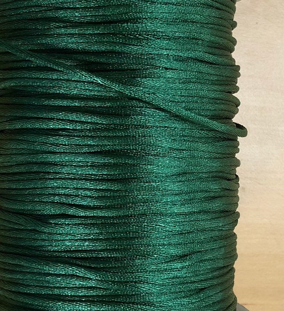 10 or 50 Feet 1.5mm Dark Green Nylon Cord Mousetail Cord | Etsy