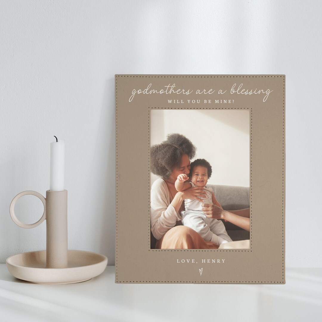 Godmother Proposal Custom Picture Frame Personalized Godparents Baptism ...