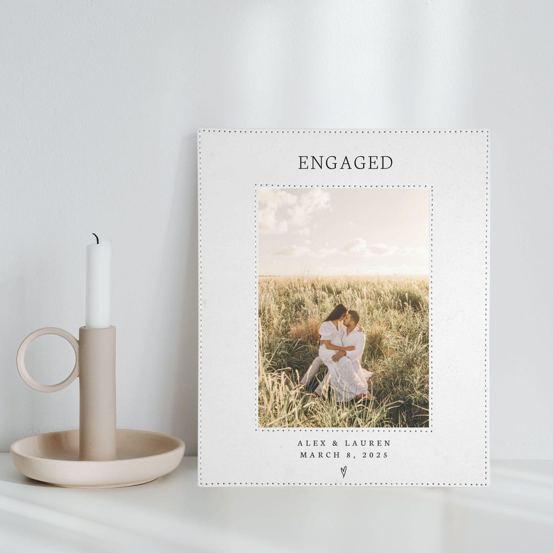 Personalized Engagement Gifts for Couple- Engaged Picture Frame ...