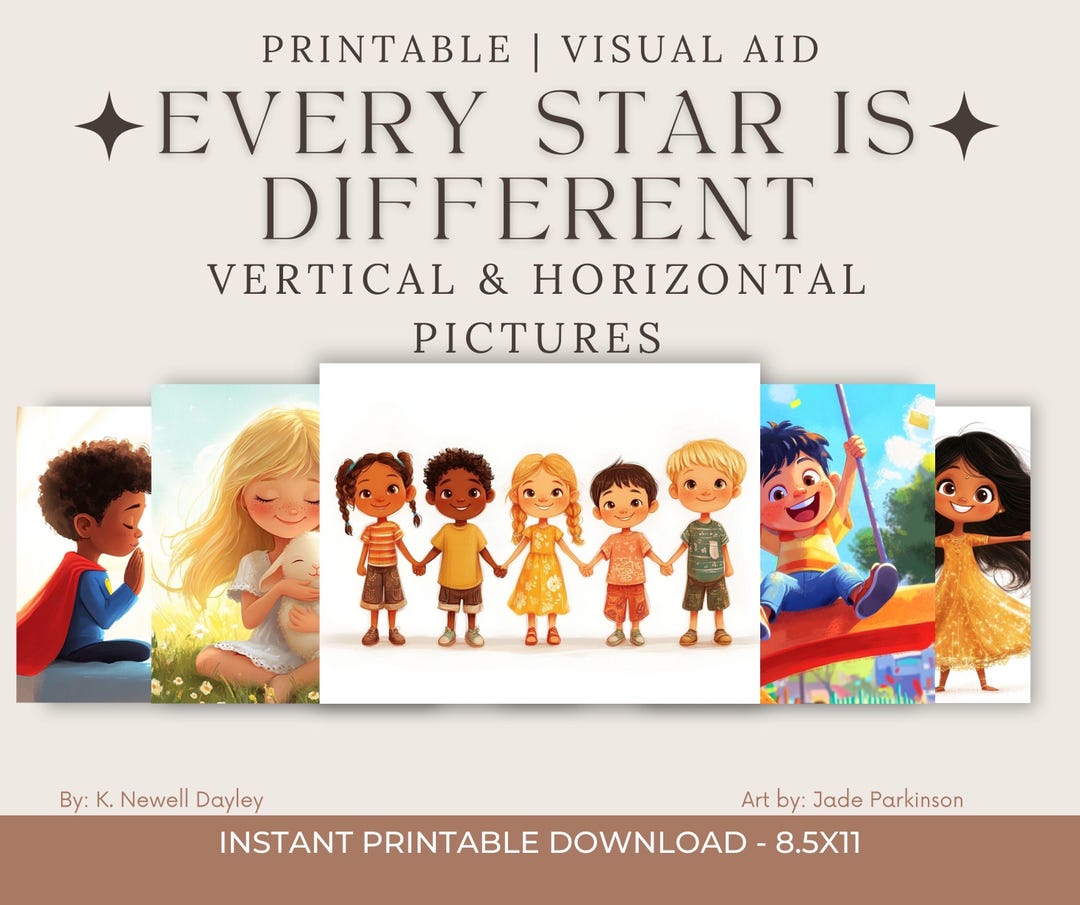 Every Star is Different Flip Chart Visual Aid Primary Singing Time ...