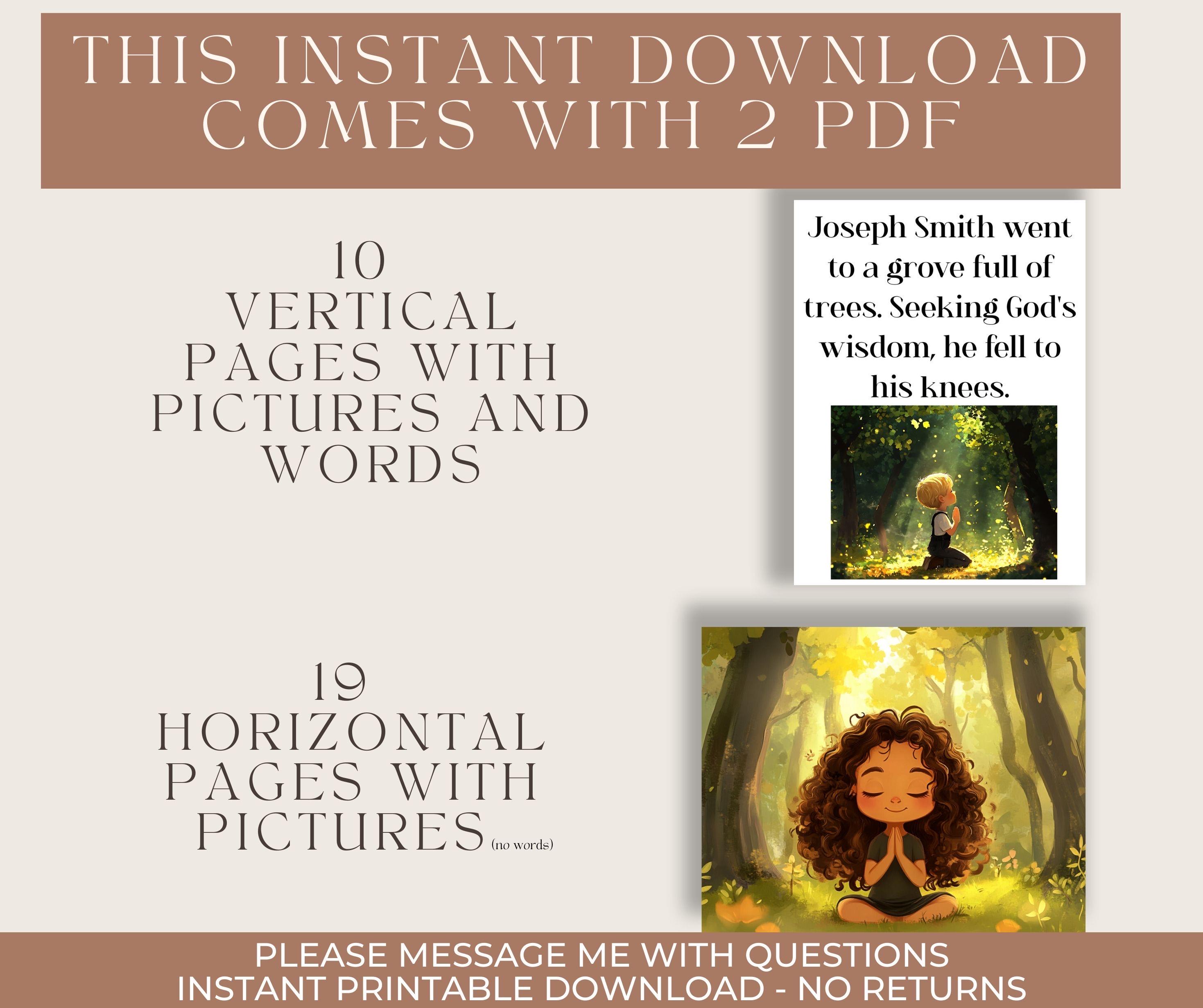 My Own Sacred Grove Flip Chart Visual Aid Primary Singing Packet ...