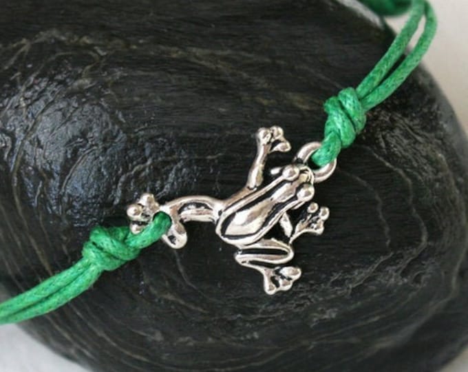 Frog Bracelet, Frog Anklet (many Colors to Choose) - Etsy