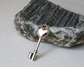 Key Necklace on Chain many different keys to choose | Etsy