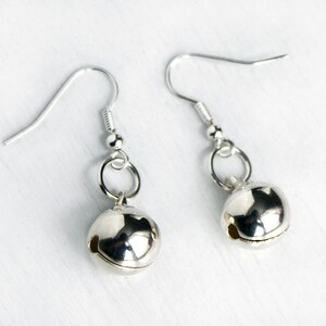 Jingle Bell Earrings Silver - Etsy