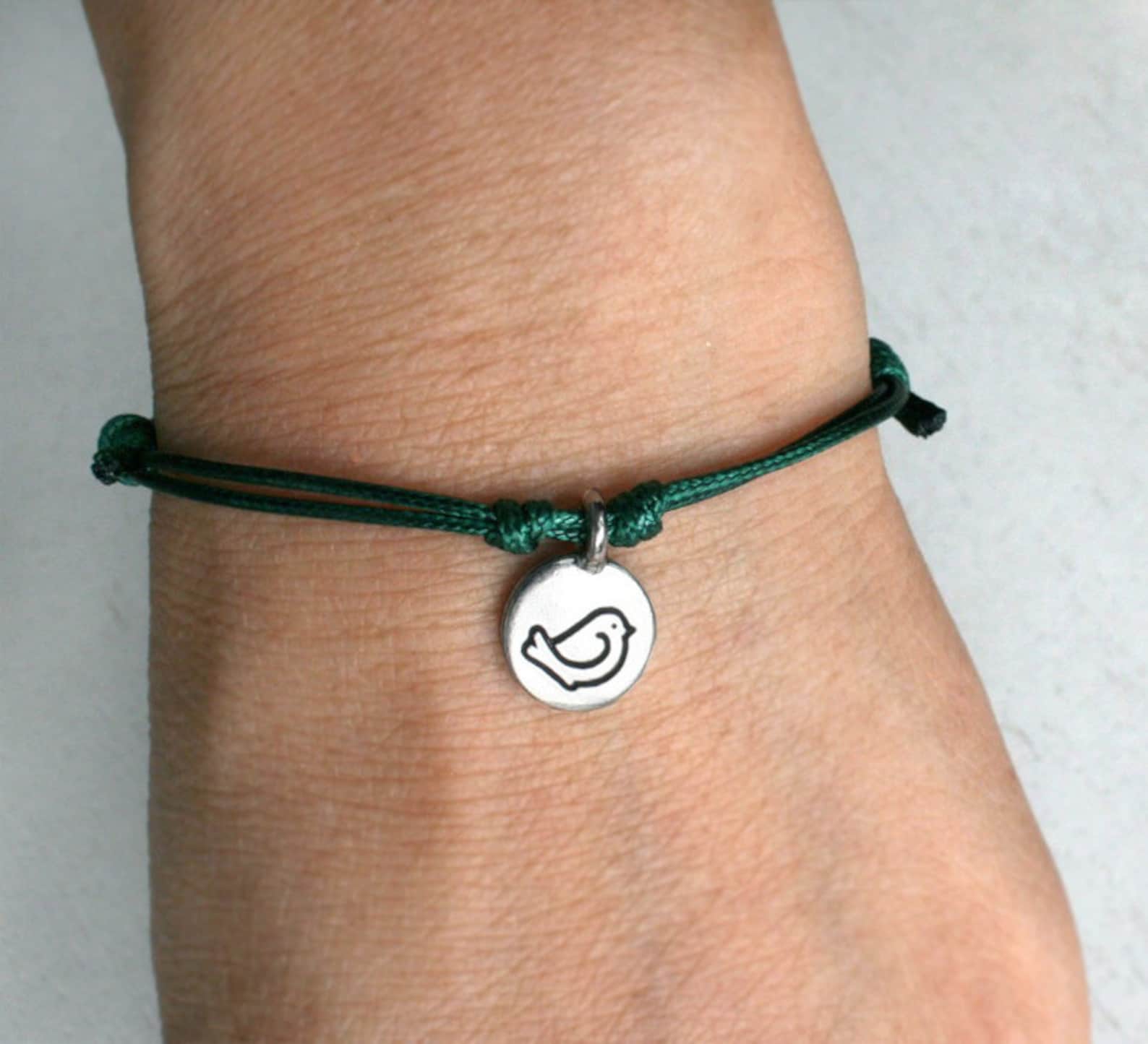 Bird Bracelet, Bird Anklet (many Colors) - Etsy