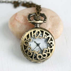 Pocket Watch Necklace, Clock Necklace (10 Styles to Choose) - Etsy