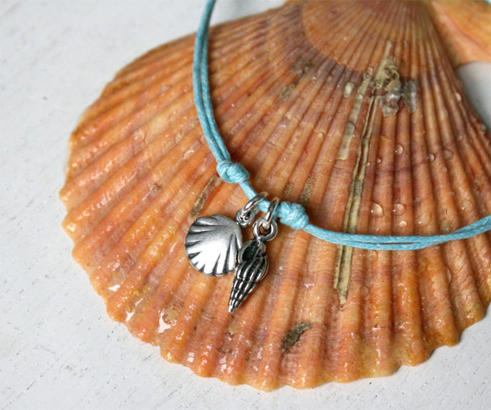 Seashell Bracelet Seashell Anklet many Colors to Choose - Etsy