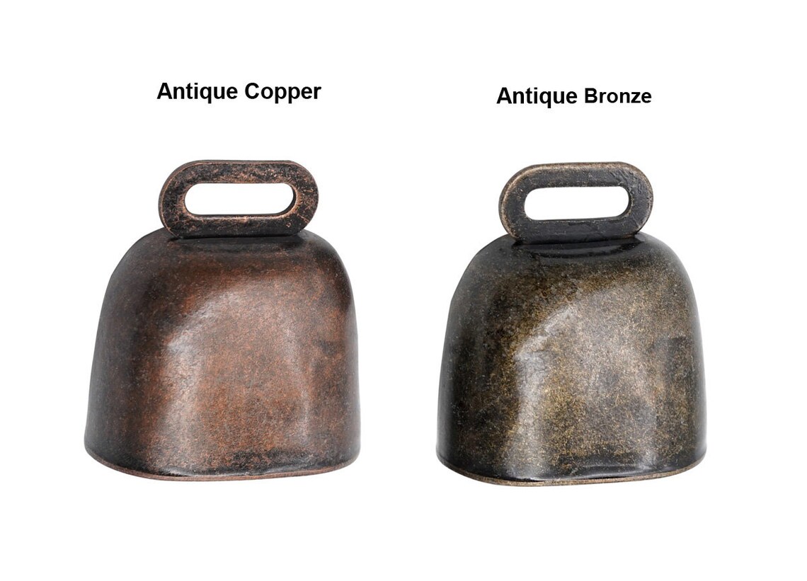 Cowbell Necklace Antique Copper or Bronze - Etsy