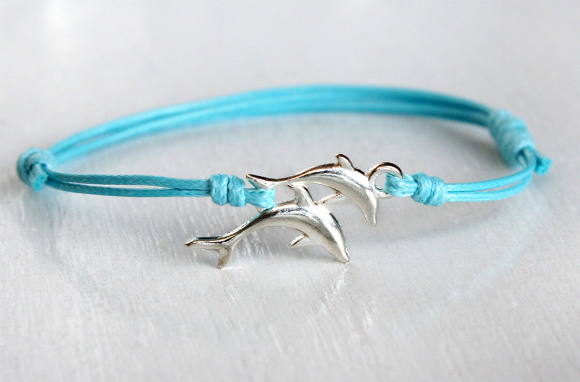 Double Dolphin Bracelet Anklet - Etsy