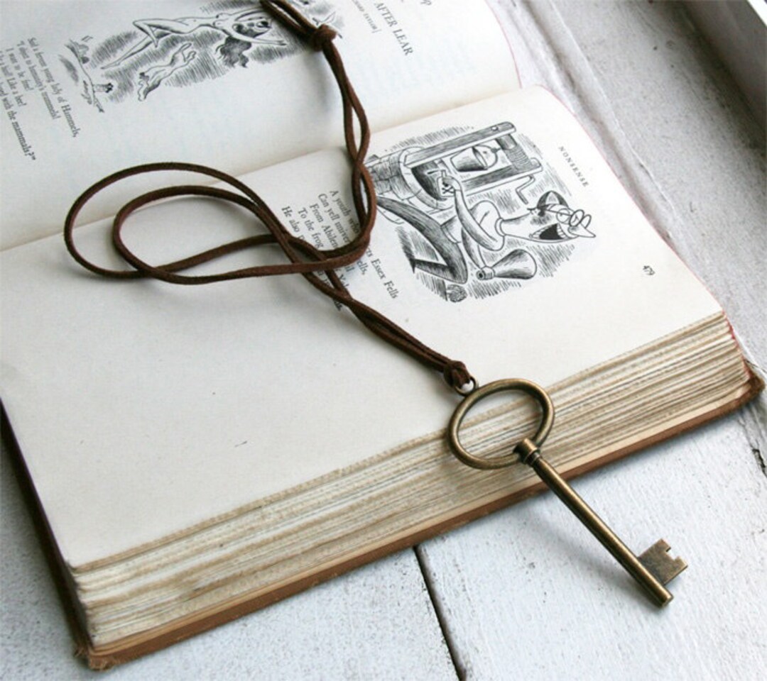 Big Key Necklace (8 Key Styles and 13 Cord Colors to Choose) - Etsy