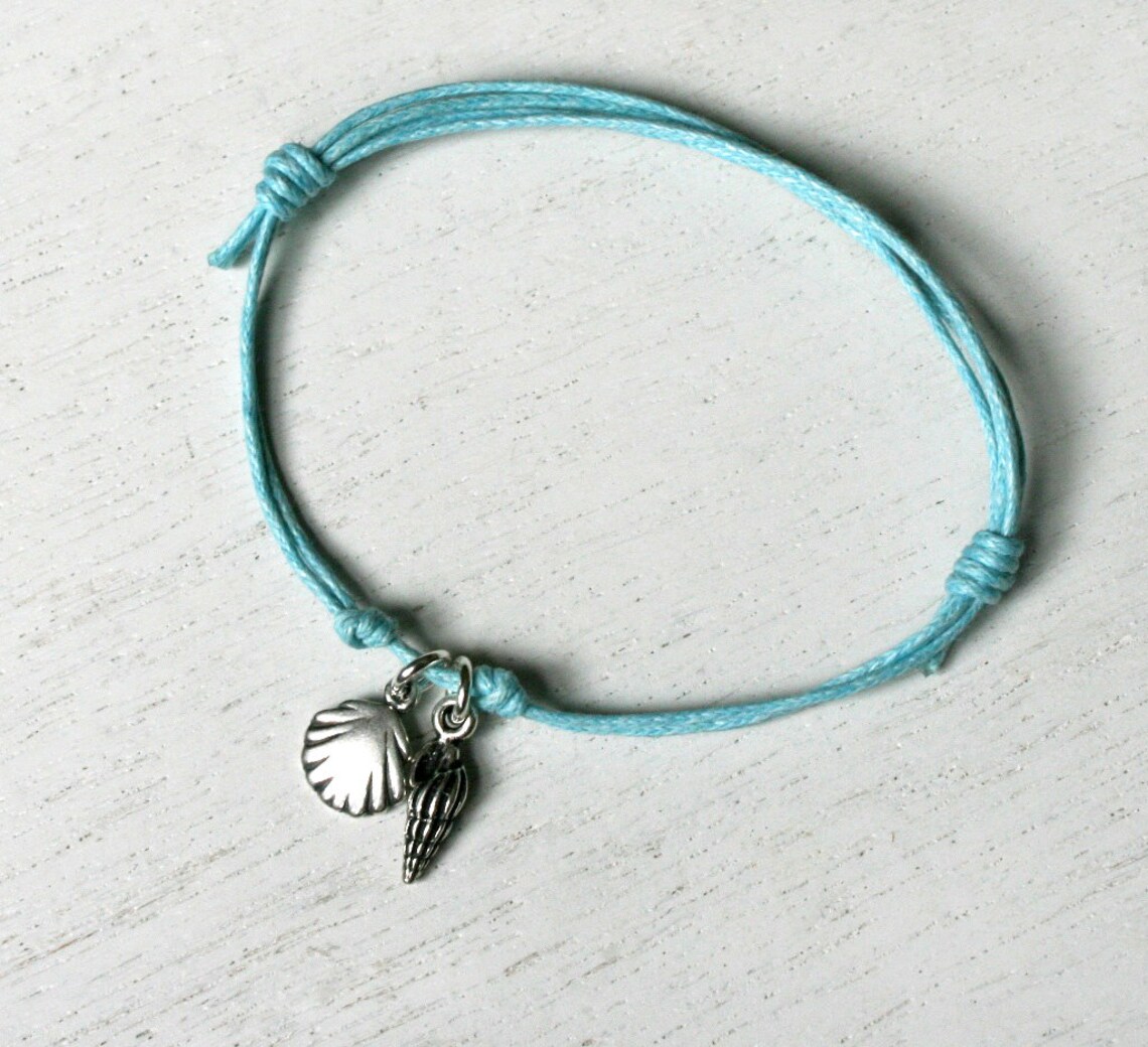 Seashell Bracelet Seashell Anklet many Colors to Choose - Etsy