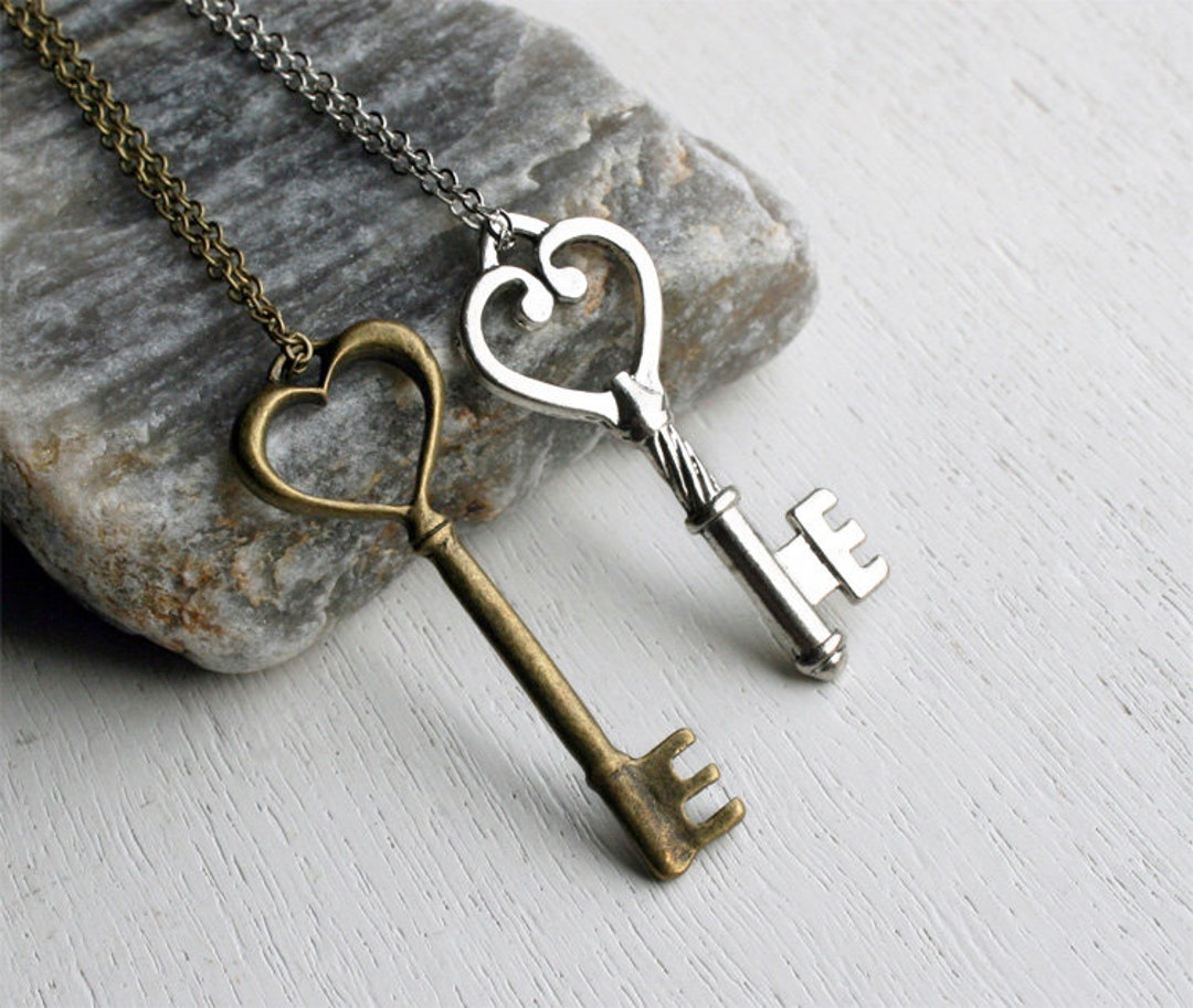Key Necklace on Chain (many Different Keys to Choose) - Etsy